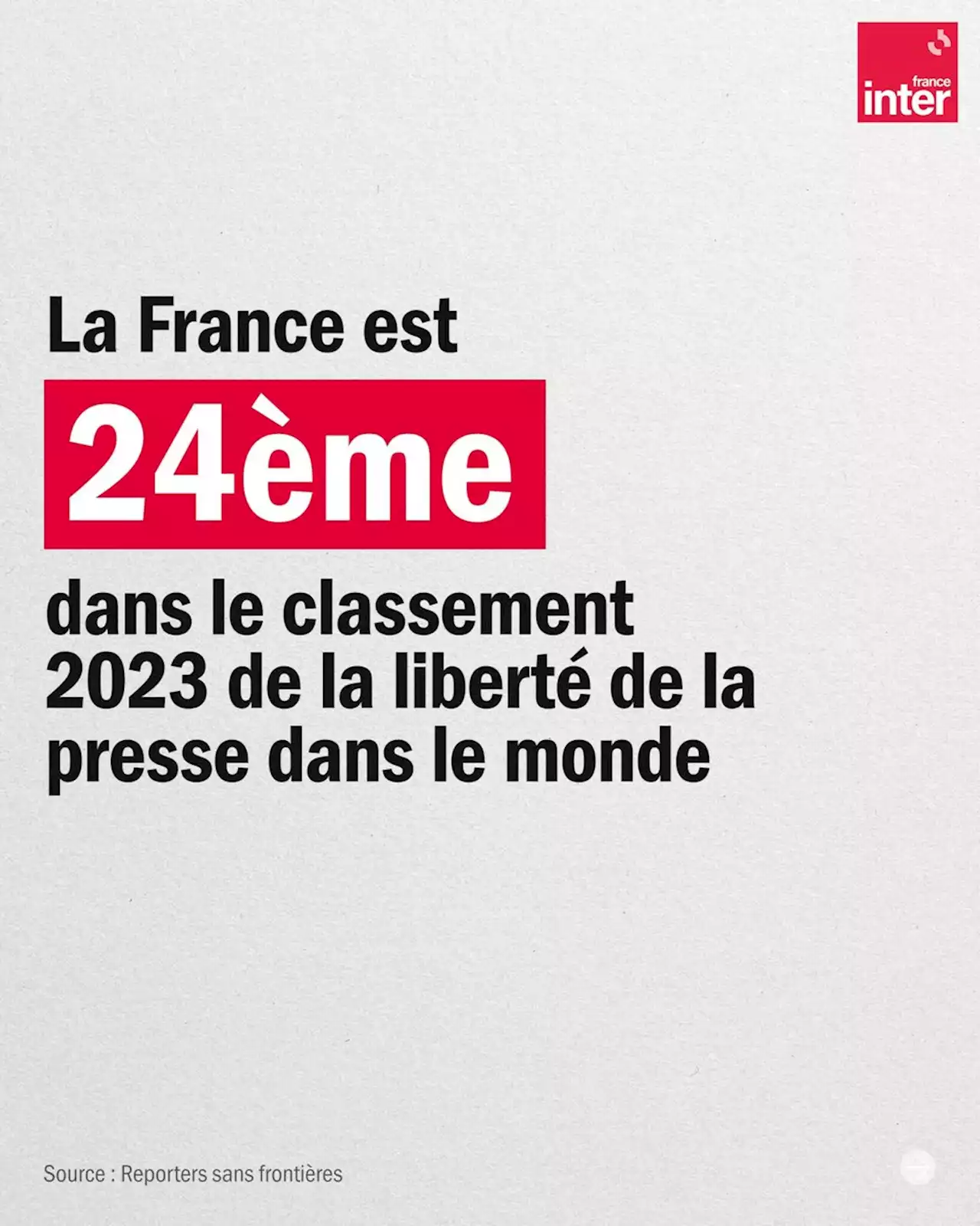 La France 24eme au classement RSF au sujet de la liberté de la presse - Le Club de la Presse et ...